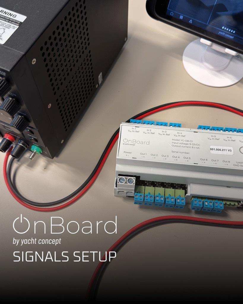 OnBoard – all about signals setup – Yacht Concept